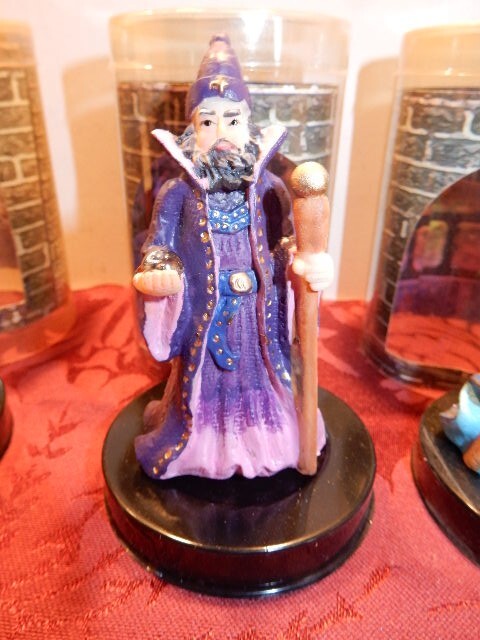 4 Resin Wizards in Plastic Tube Case | eBay
