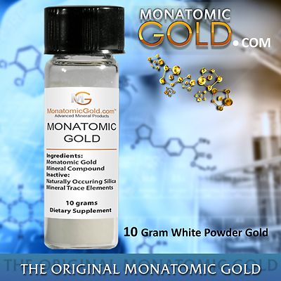 MONATOMIC GOLD *ORMUS* WHITE POWDER GOLD* 10 gram MONOATOMIC GOLD ...