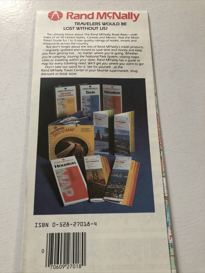Rand McNally Michigan 1980s Folding Road Map w/ Cities #10 | eBay