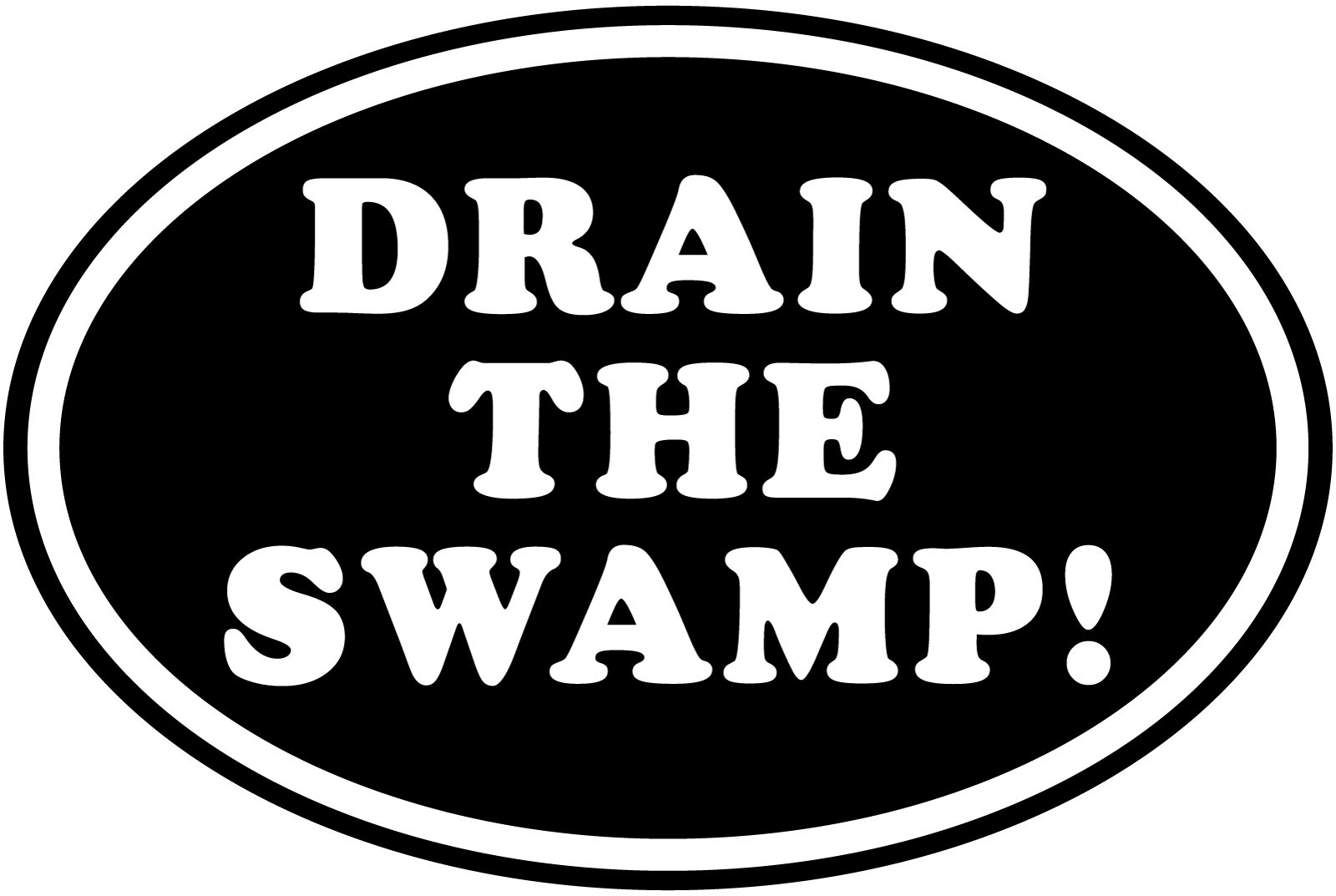 TRUMP DRAIN THE SWAMP DECAL WINDOW BUMPER STICKER POLITICAL | eBay
