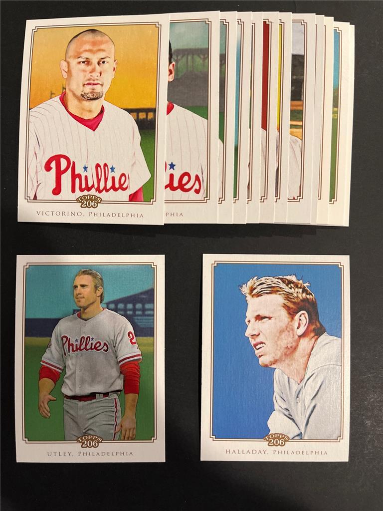 2010 Topps 206 Philadelphia Phillies Team Set 14 Cards With SP ...