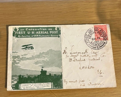 C85 GB GV First UK aerial post 1911 rare cover NO RESERVE | eBay UK
