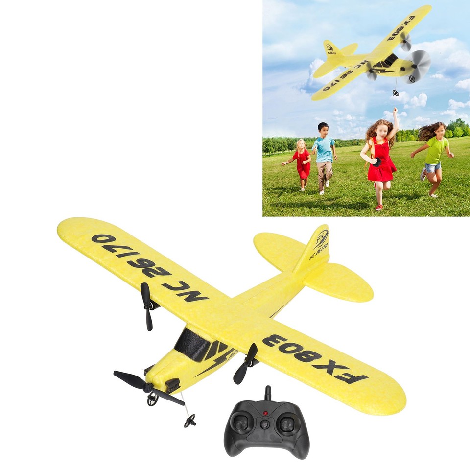 2.4G Aircraft Model Toy Flexible Foam Glider Electric Plane Simulation ...