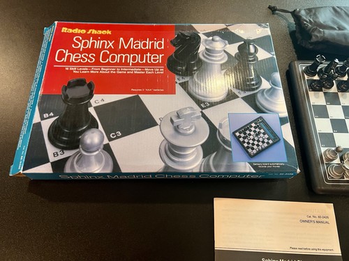 Radio Shack Electronic Sphinx Madrid Chess Computer 1993 Model 60-2426 ...