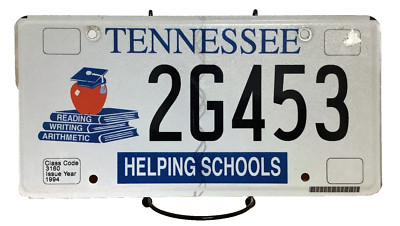 Tennessee Helping Schools License Plate Tag Expired | eBay