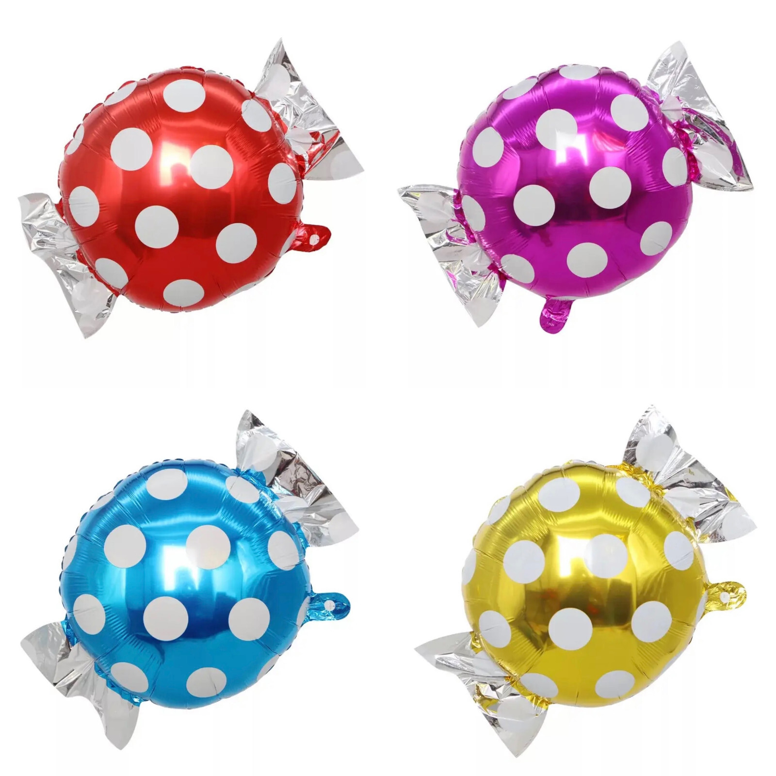 22pcs Lollipop Sweet Candy Swirl Foil Balloons Birthday XMAS Party ...