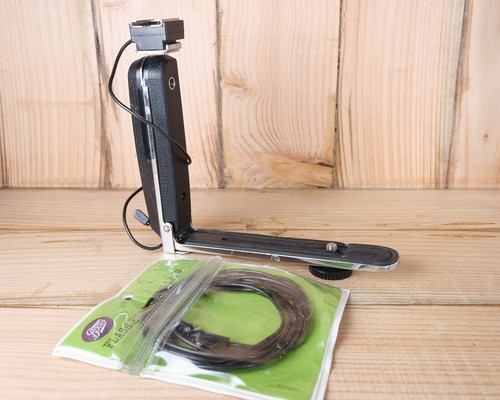 Camera Extension Flash Bracket Hand Grip Metal with hot shoe adapter ...