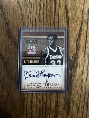 2013-14 Timeless Treasures David Thompson Signatures Autograph Auto ...