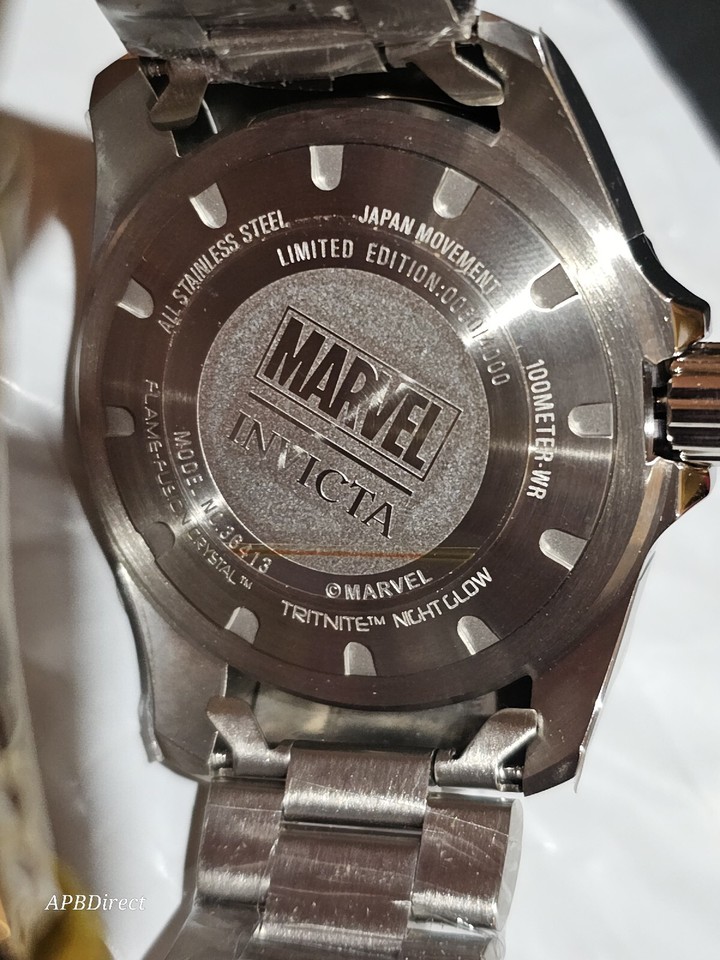 Invicta - Marvel #68 Logo - 50mm Limited Edition Flame-Fusion mens ...