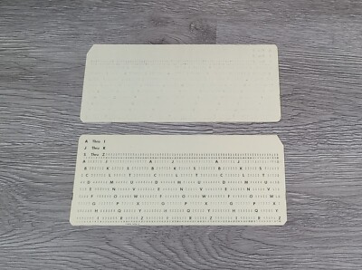 40pcs NOS Vintage Mainframe Punch Cards (IBM type 5050) - Clean, Unused ...