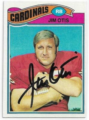 JIM OTIS Autographed Signed 1977 Topps Football card #62 St Louis ...