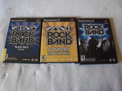Rock Band Lot w/ Track Pack 1,Rock Band, Country Track Pack Sony ...