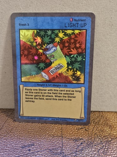 Cannabeast TCG Light Up Holo 1st Edition NM 2023 Pack Fresh 68/114 ...