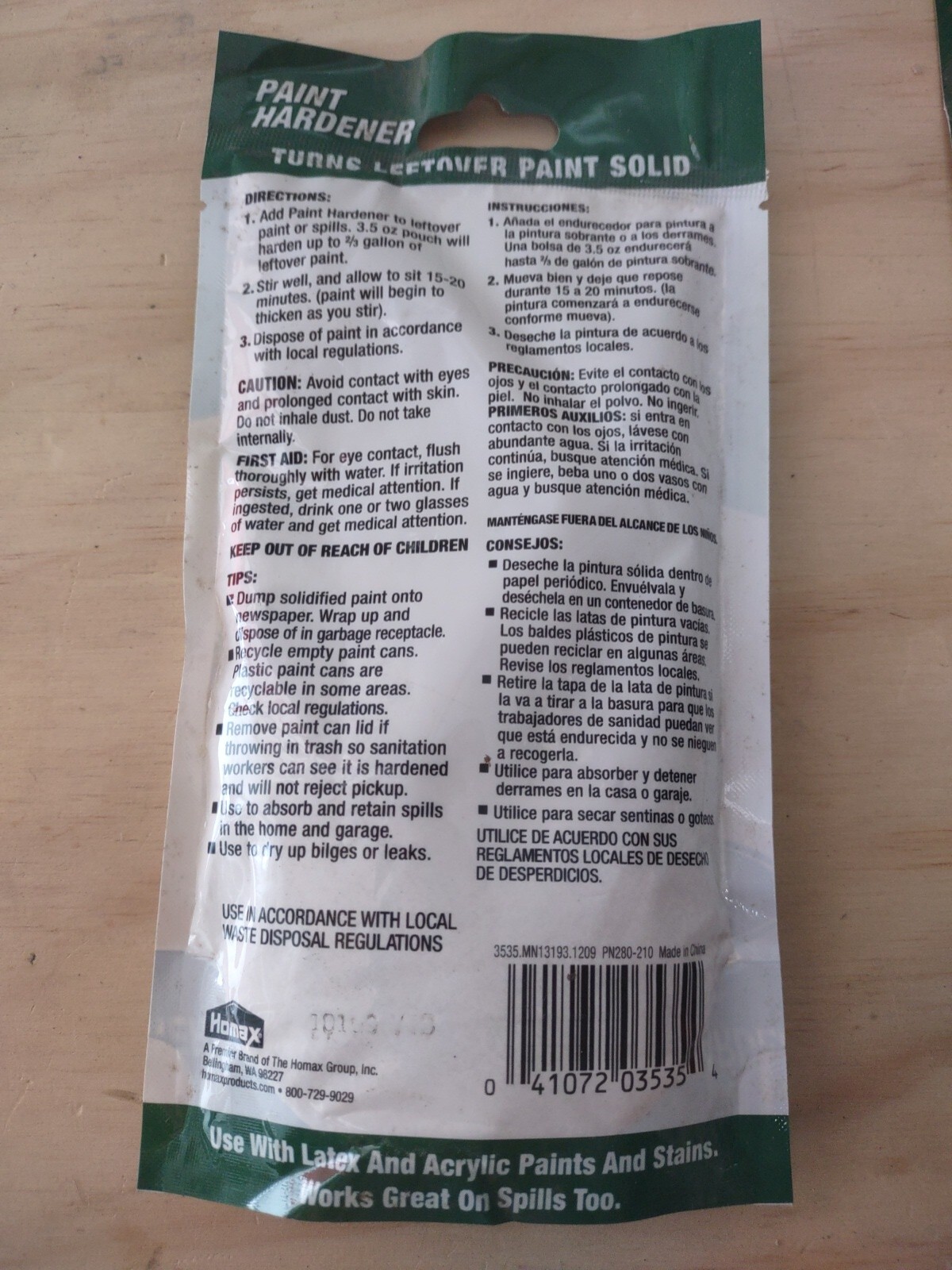 Homax 3-Pack Paint Hardener, Fast Acting Paint Solidifier, #3535, 3.5oz ...