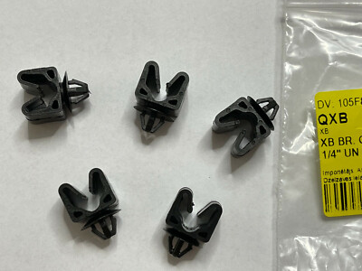 Plastic Brake Line Pipe Mounting Holder Clips 1 x 1/4" / 6mm QXB 5PCS ...