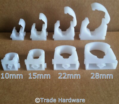 Hinged Pipe Clips Talon Clip Lock 10mm, 15mm, 22mm, 28mm | eBay