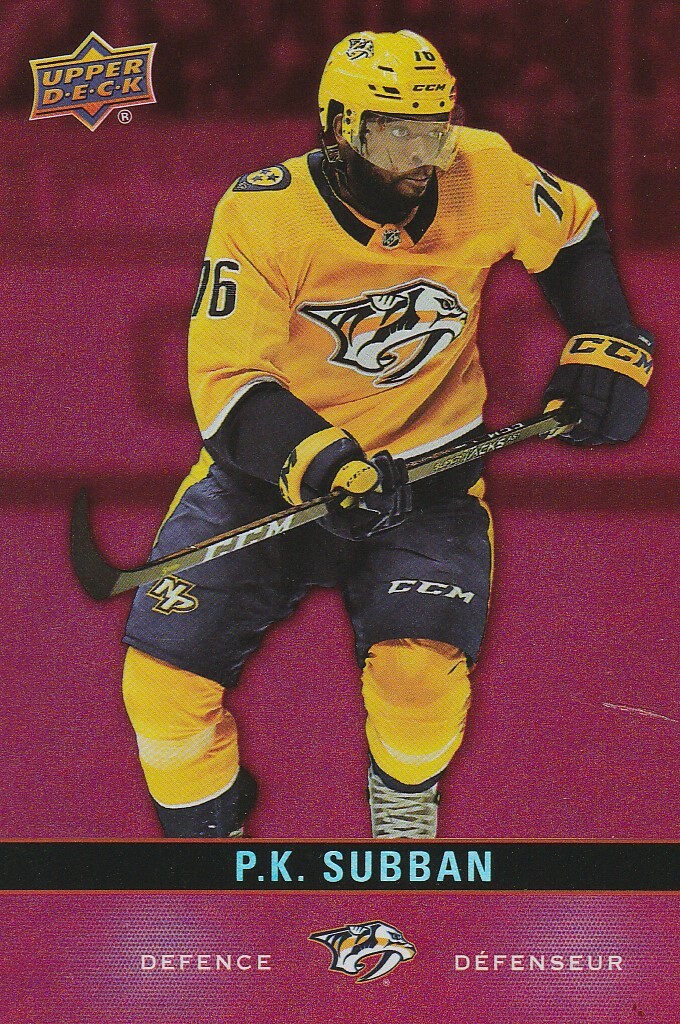 2019/2020 HOCKEY RED CARD TIM HORTONS P.K. SUBBAN DC-24 | eBay
