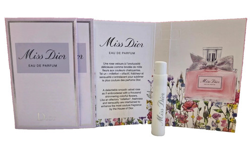3x Dior Miss Dior Eau de Parfum EDP Sample Sprays .03oz, 1ml Each New ...