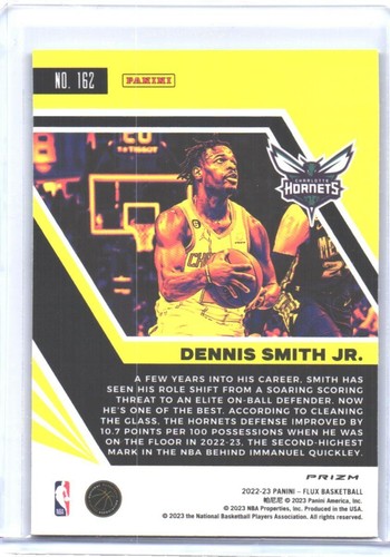 2022-23 Panini Flux #162 Dennis Smith Jr. Red Cracked Ice | eBay