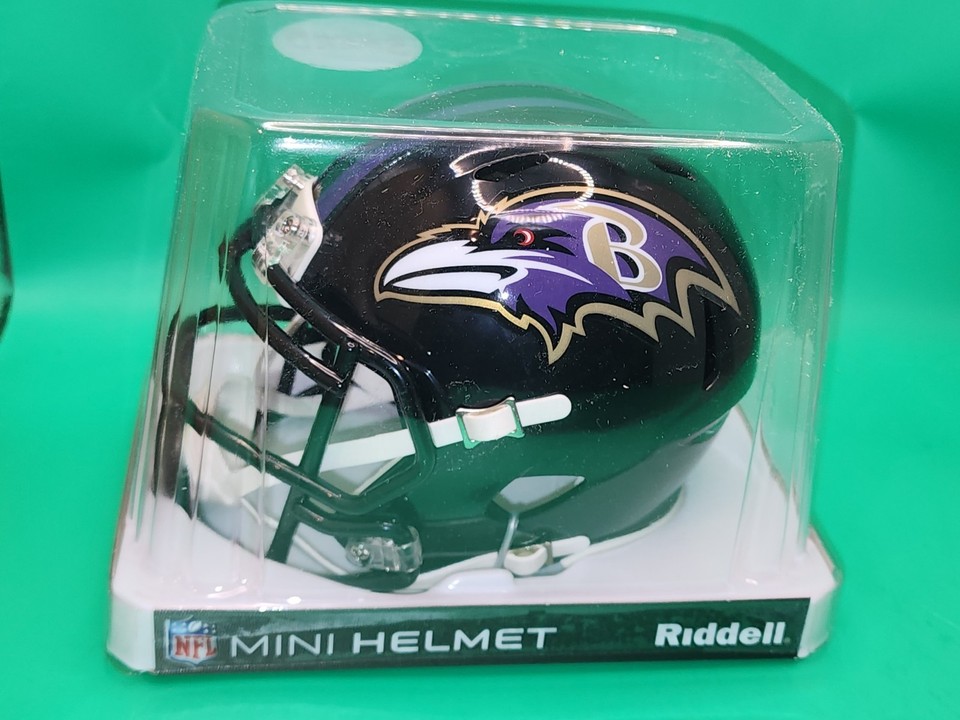 Joe Flacco Autographed/Signed Baltimore Ravens Riddell Speed Mini ...