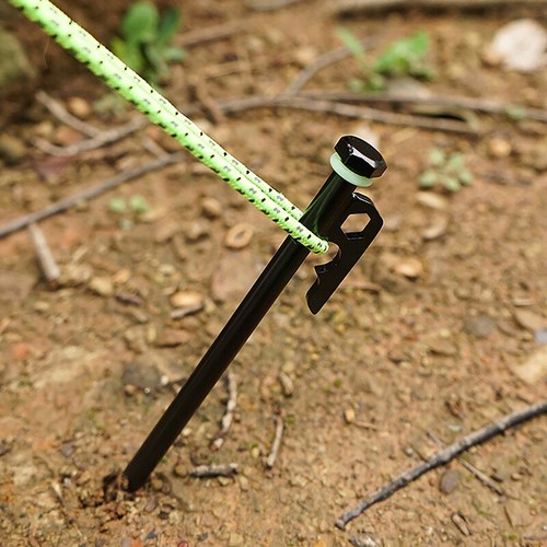 10PCS Outdoor Ground Nail Luminous Silicone Ring Tent Sky Curtain Nail ...