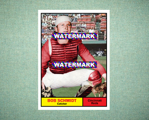 Bob Schmidt Cincinnati Reds 1961 Style Custom Baseball Art Card | eBay