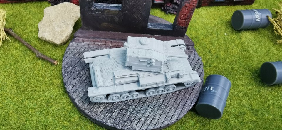 Cruiser Tank Mk II Tank Model Kit British Military 3D Print 1:87 1/72 ...