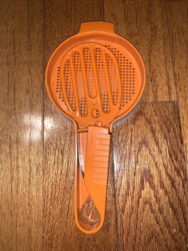 Vintage Tupperware Orange Sift-It Sifter Flour Powder Sugar #1689 ...
