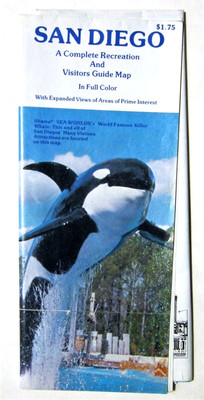 Vintage 1978 San Diego, CA - Recreation/Visitors Guide Map | eBay