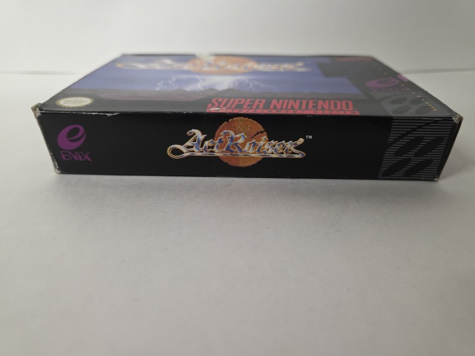 SNES Super Nintendo ActRaiser ENIX 1991 CIB w/Manual & Poster Tested ...