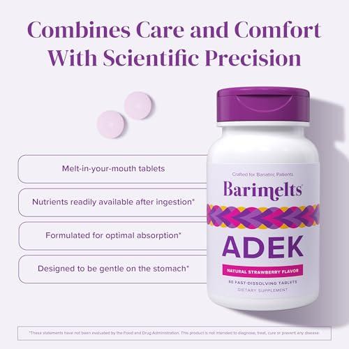 Barimelts ADEK - 60 Fast-Dissolving Tablets (2-Month Supply) - Sugar ...