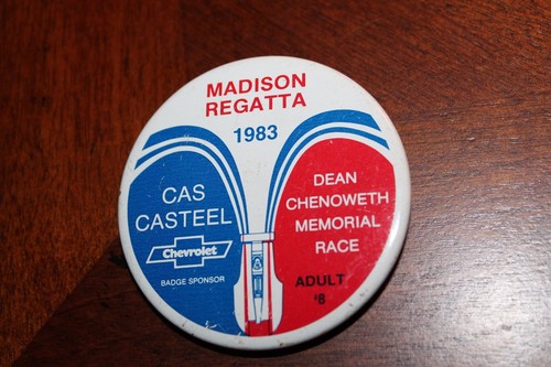 1983 Vintage Madison Regatta pinback button pin Casteel Chevrolet ...
