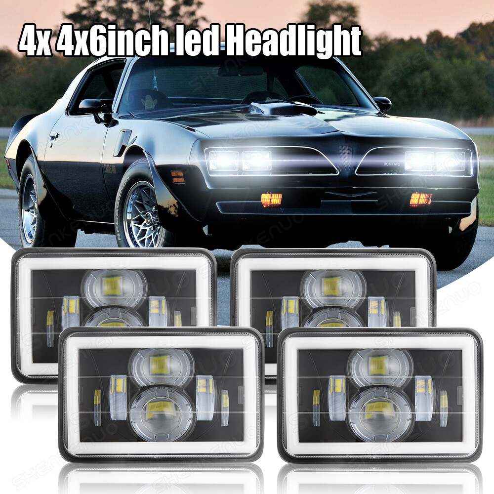 For Western Star 4900 Truck 4''x6" LED Headlights H4656/4651 High/Low ...