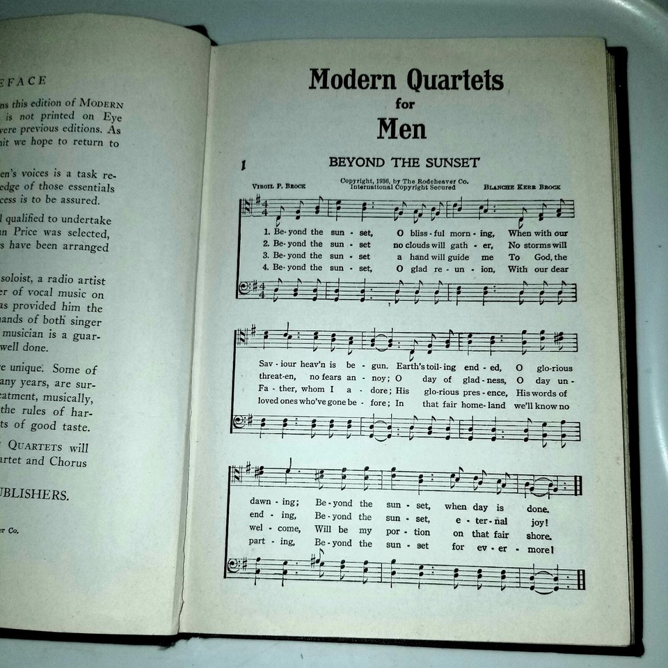 Modern Quartets For Men Compiled By Homer Rodeheaver With Special ...