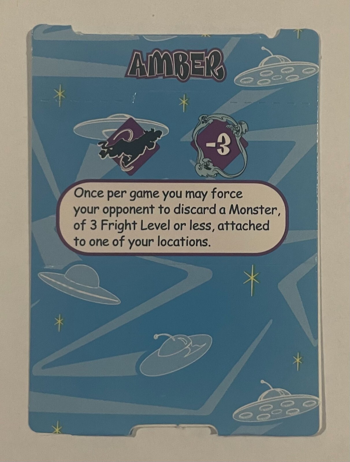 SCOOBY EXPANDABLE CARD GAME ALIEN EXPANSION SUPER RARE AMBER POP-UP ...