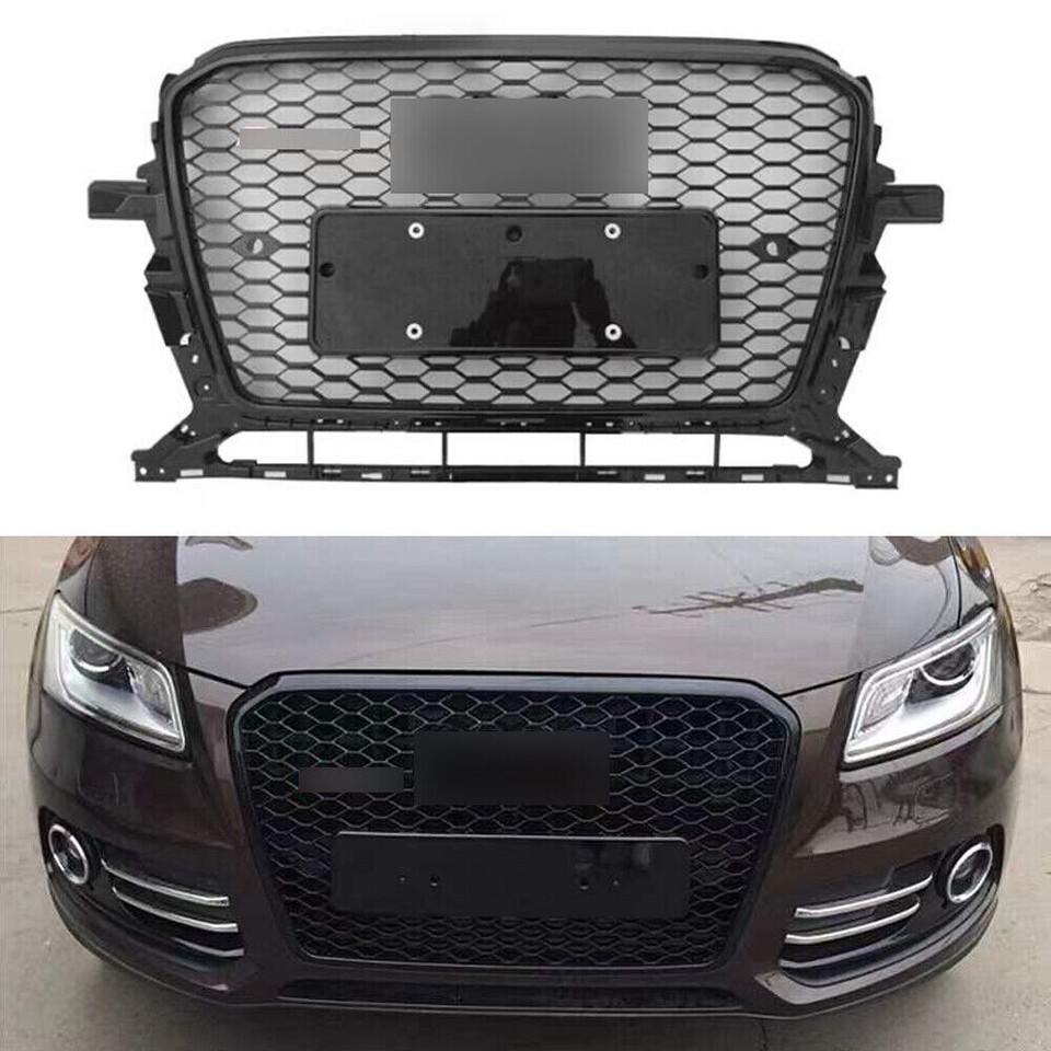 For Audi Q5/SQ5 2013-2016 RSQ5 Style Black Front Grille Bumper ...
