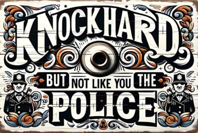 Knock Hard Police Aluminum Weatherproof Funny Sign p1290 | eBay