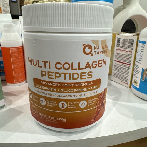 NATURE TARGET Multi Collagen Peptides Powder Type I, II, III, V, X 350g ...