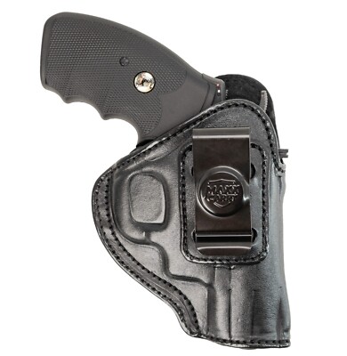Max Carry Black Leather IWB Revolver Holster for 6 Shot 3" Inch Barrel ...