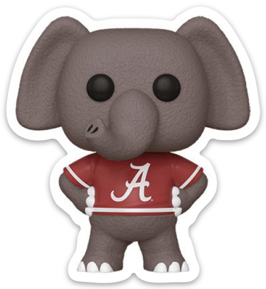 Alabama Crimson Tide Big Al Mascot Cartoon CharacterType Elephant Die ...