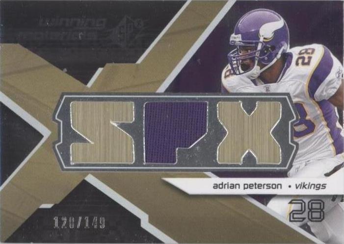 2008 SPx - Winning Materials Adrian Peterson #WM-AP Single Jersey Spx ...
