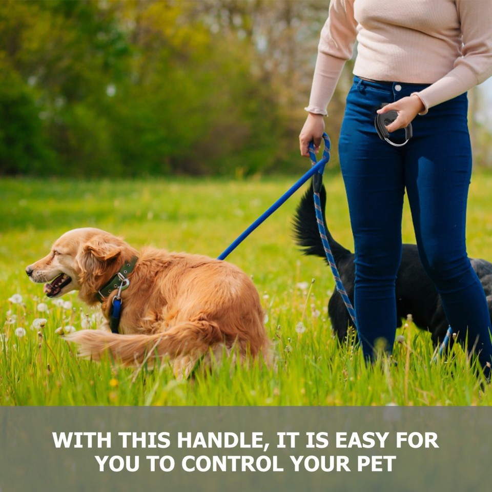 3Pcs Pet Dog Traction Rope Handle Dog Pulling Rope Handle Rubber Handle ...