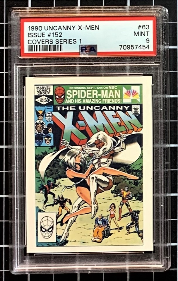 1990 Marvel Comic Images X-Men Covers I - Uncanny X-Men #152 - PSA 9 ...