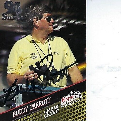 BUDDY PARROTT SIGNED 1994 FINISH LINE SILVER RACING #167 - NASCAR | eBay