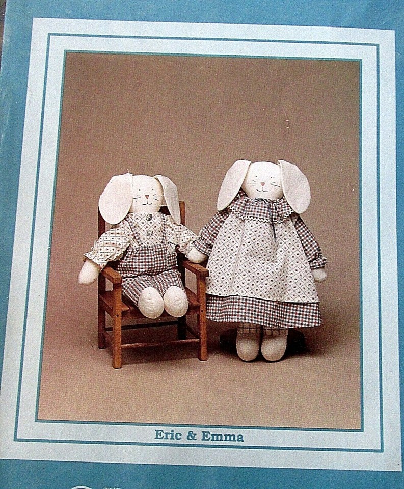 Cornell Collection Stuffed Bunny Rabbit Prairie Doll Craft Pattern 17 ...