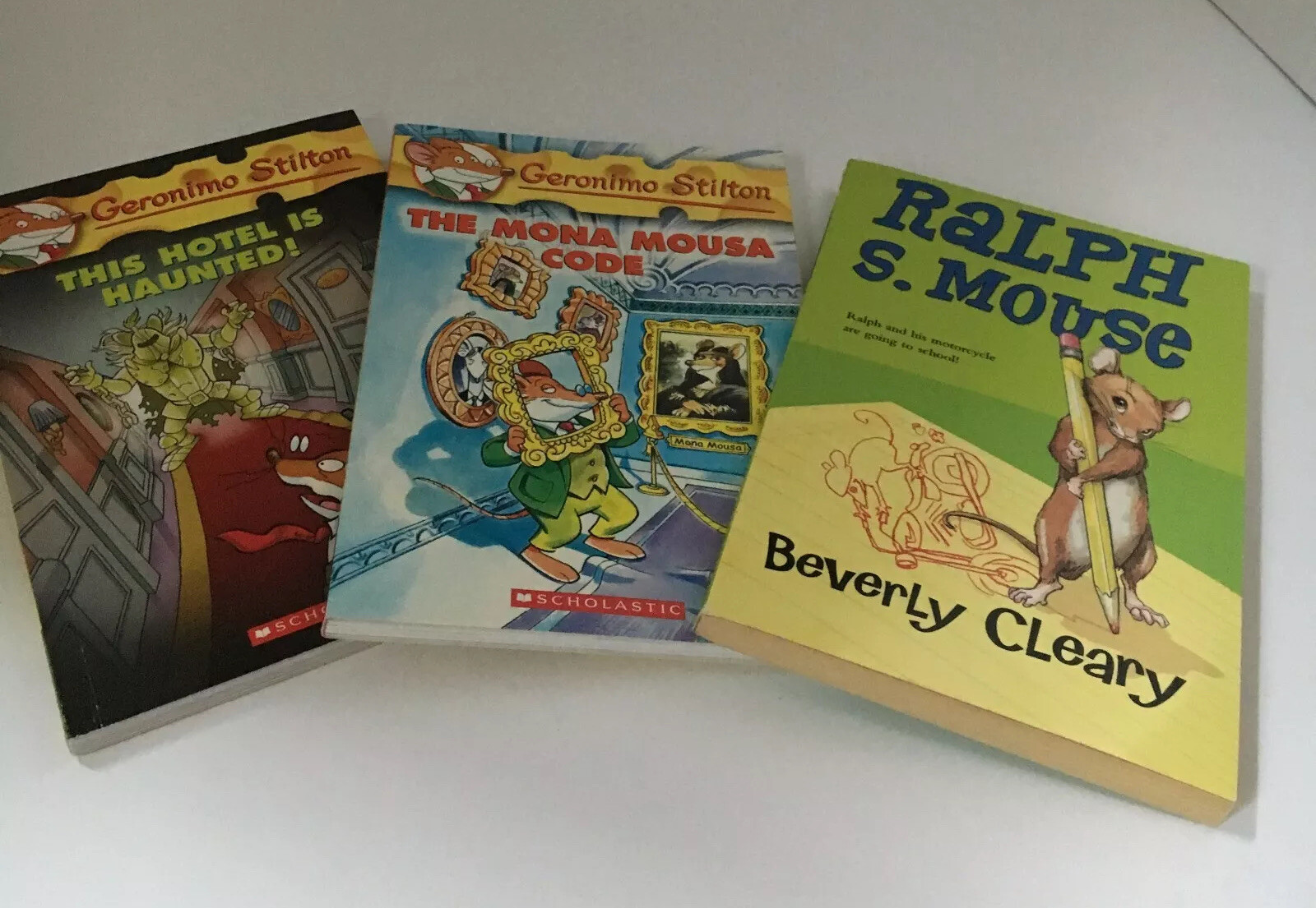Lot of 3 GERONIMO STILTON Mouse BOOKS Scholastic Mice Adventures ...
