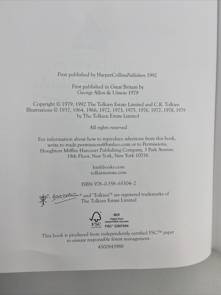 Pictures by JRR Tolkien Selection And Text By Christopher Tolkien ...
