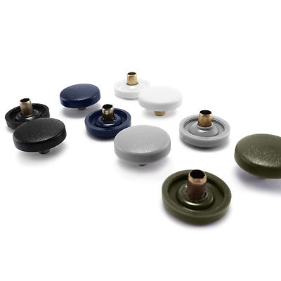 15 mm Plastic Cap Poppers Snap Fasteners Press Studs Leather Rust Proof ...