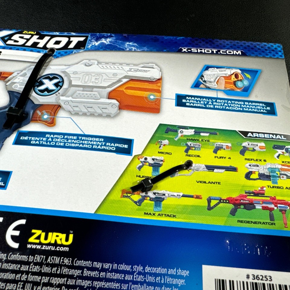 Zuru X Shot MK3 Includes 12 Foam Darts Brand New Toy Gun in Box 7 ...