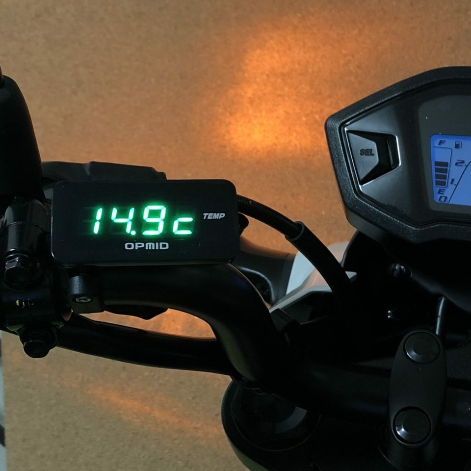 OPMID M1015 Digital Engine/Head Temp. Gauge 22+ Honda Grom RR/Monkey ...